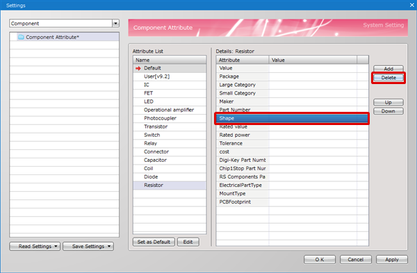 Quadcept - Component Attribute